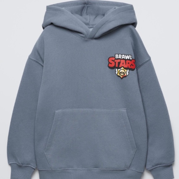 Zara | Shirts & Tops | Brawl Stars Blue Hoodie | Poshmark